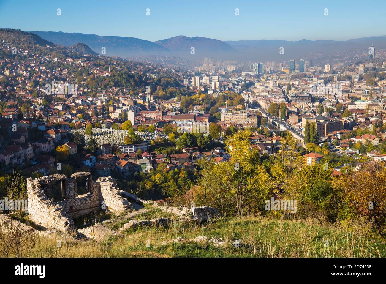Bosnia and Herzegovina, Sarajevo, View of Sarajevo City Stock Photo - Alamy