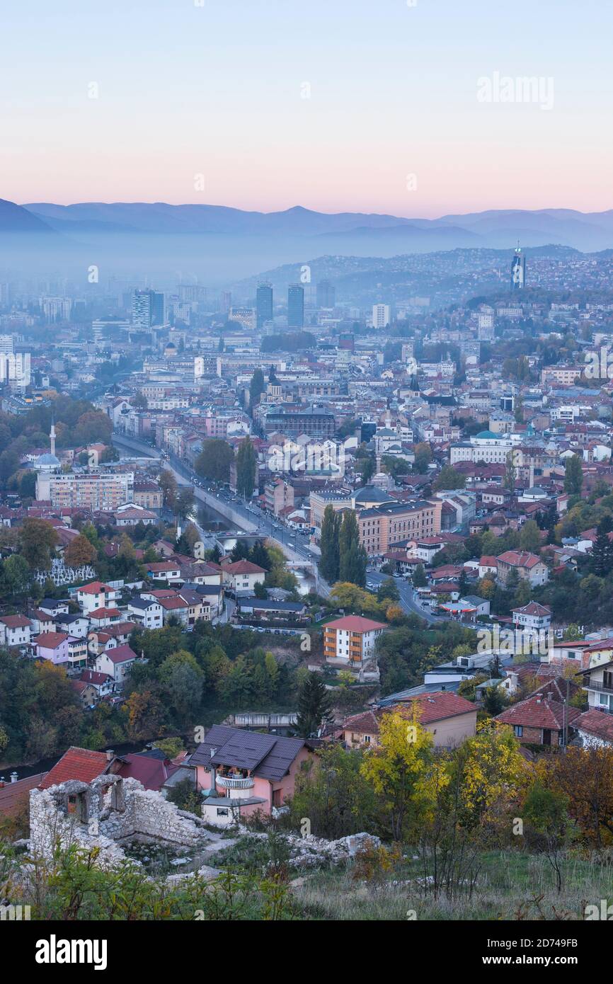 Sarajevo river elevated hi-res stock photography and images - Alamy