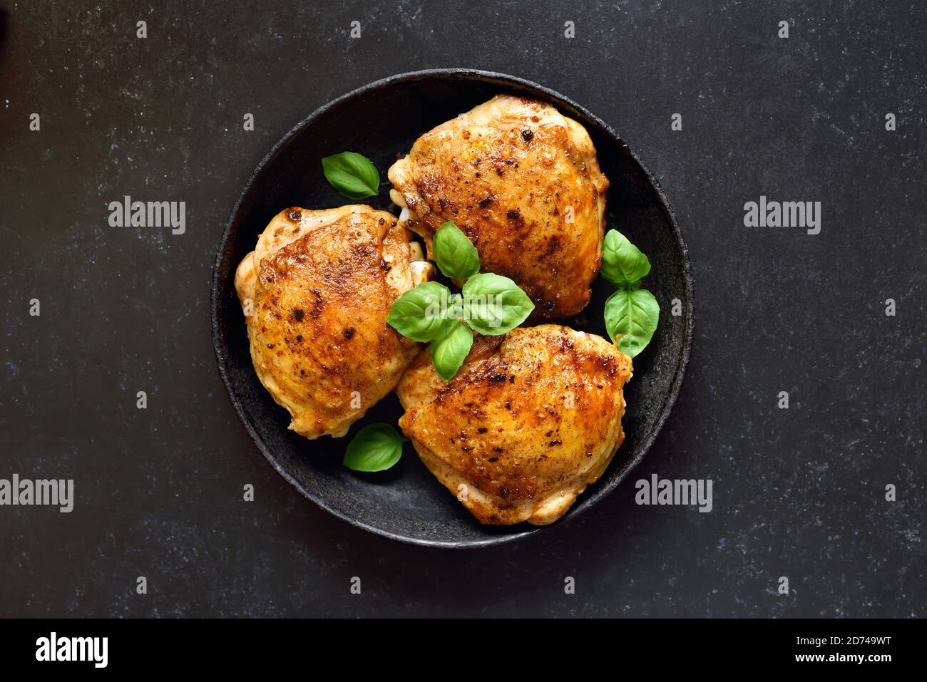 Crispy fried chicken top view hi-res stock photography and images - Alamy