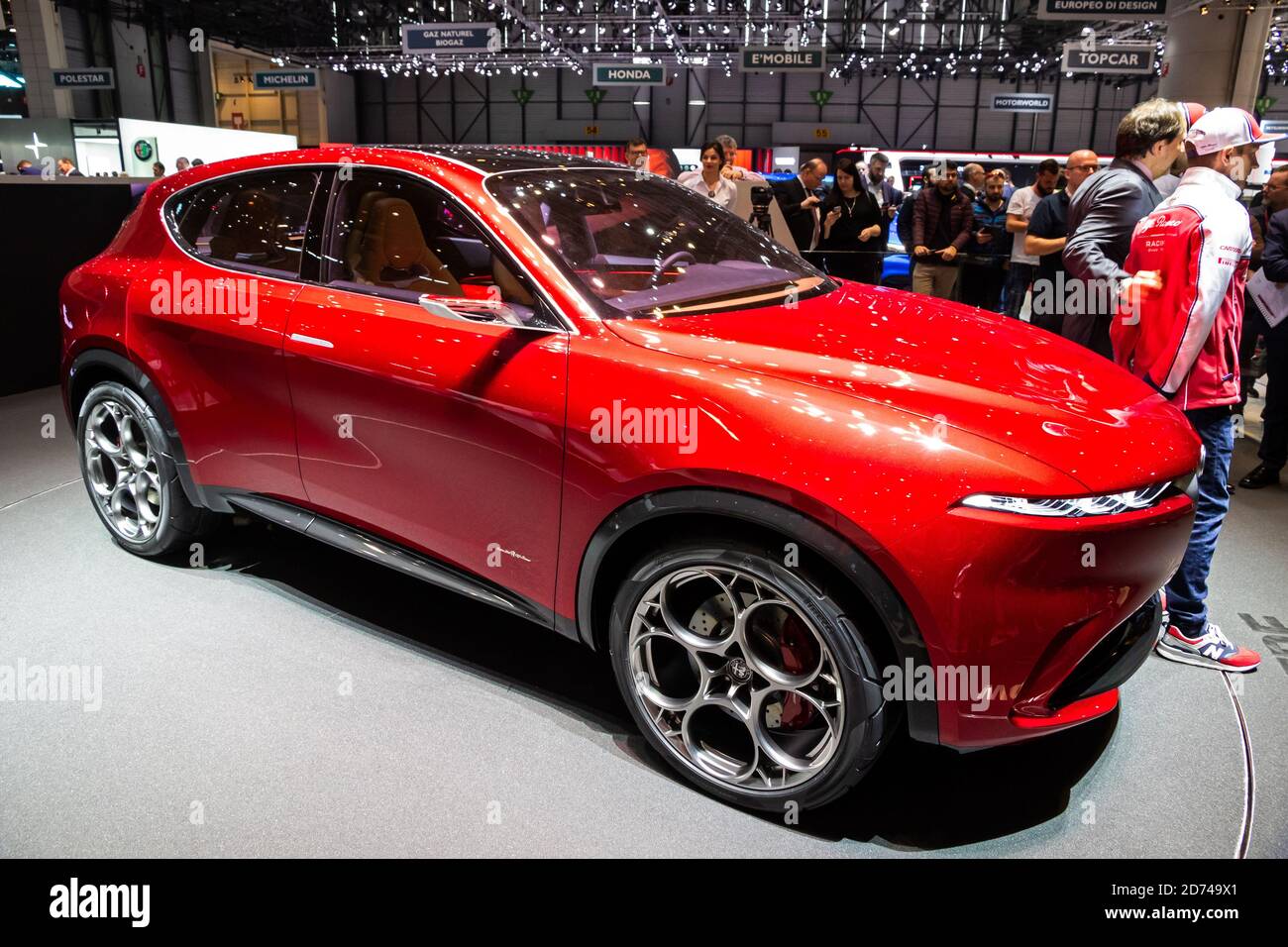 Alfa Romeo Tonale car at the 89th Geneva International Motor Show ...