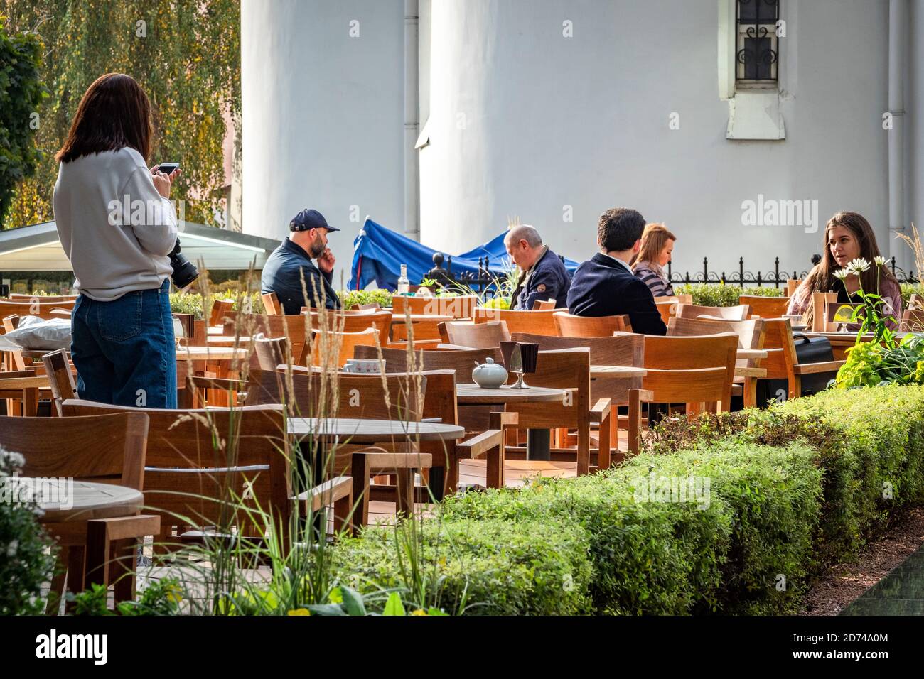 Moscow, Russia. Clients at Moscow cafe Stock Photo - Alamy