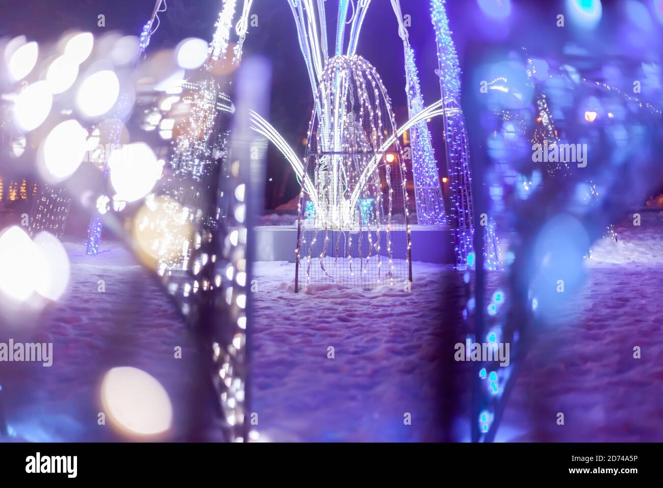 Winter LED lantern Stock Photo - Alamy