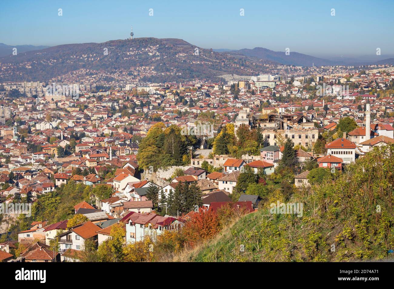Bosnia and Herzegovina, Sarajevo, View of Sarajevo City Stock Photo - Alamy