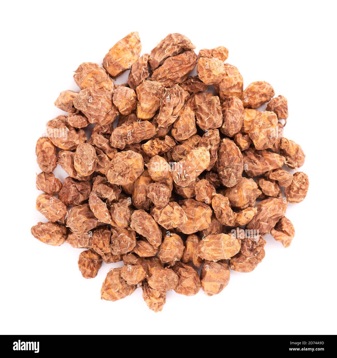 Tigernuts isolated on white background. Pile of chufa nuts or tiger ...