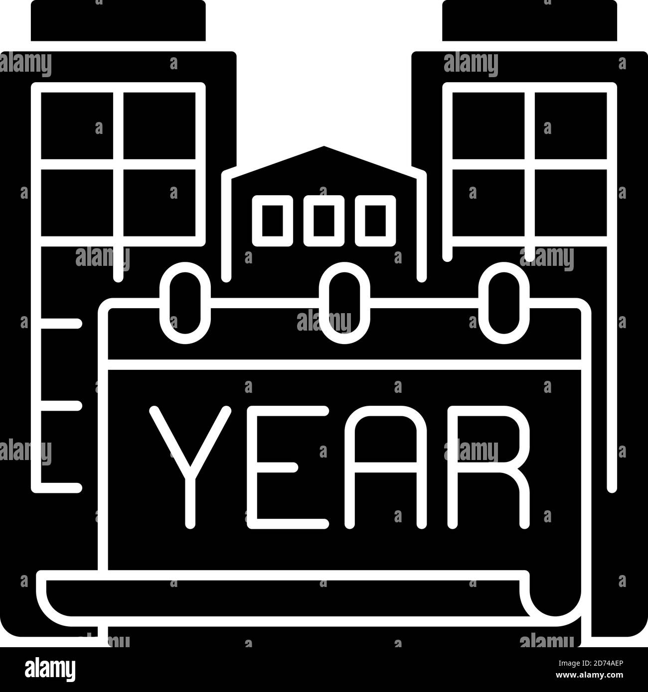 Year built black glyph icon Stock Vector Image & Art - Alamy
