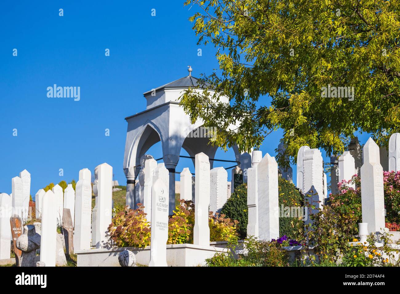 Bosnia and Herzegovina, Sarajevo, Alifakovac graveyard , where Muslim ...