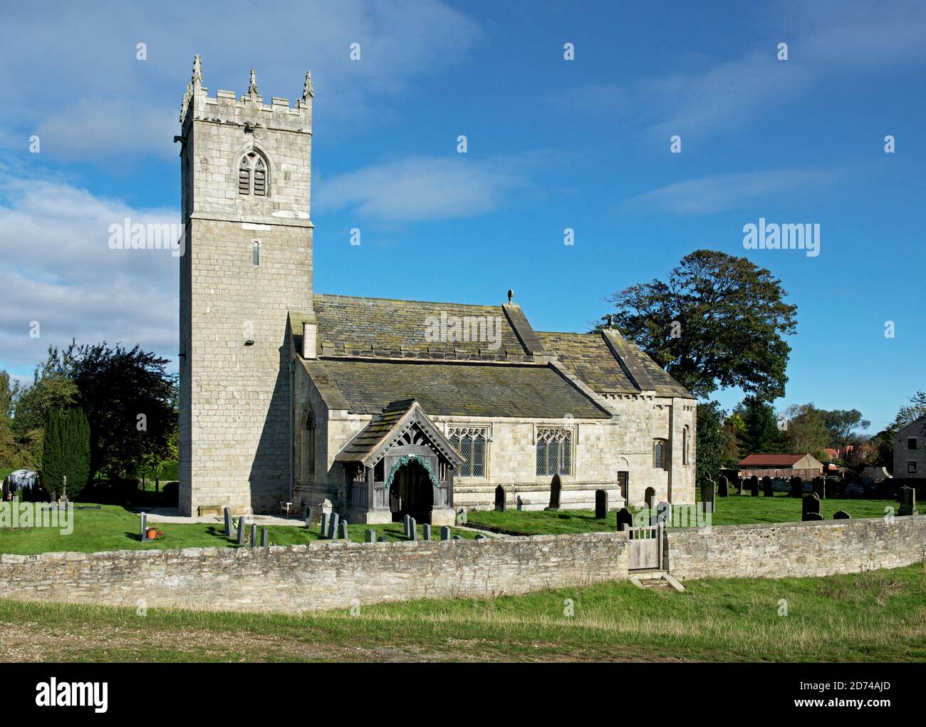 St Mary's Church in the village of Birkin, North Yorkshire, England UK ...