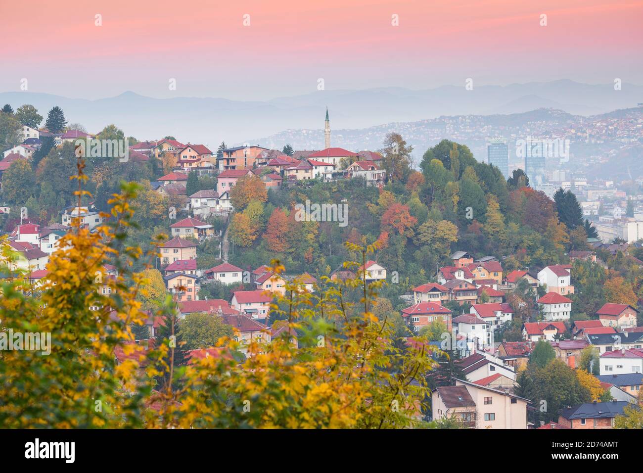 Bosnia and Herzegovina, Sarajevo, City view Stock Photo - Alamy