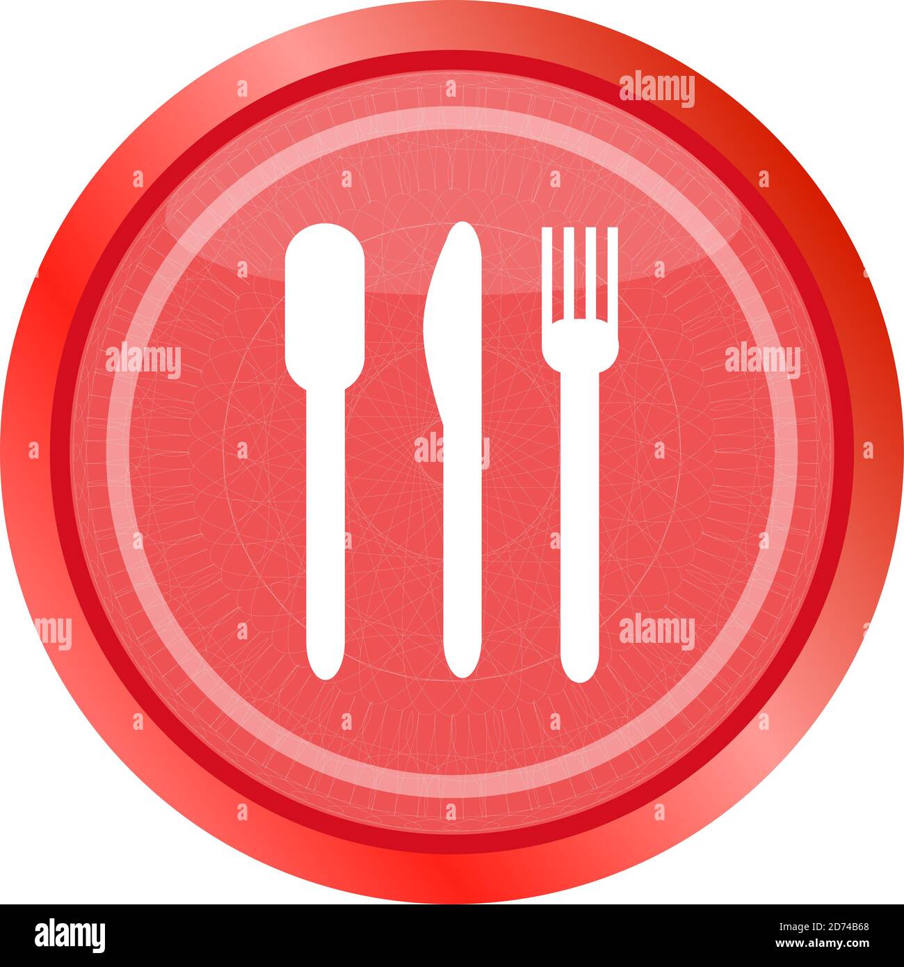 food web glossy icon, button isolated on white Stock Photo - Alamy