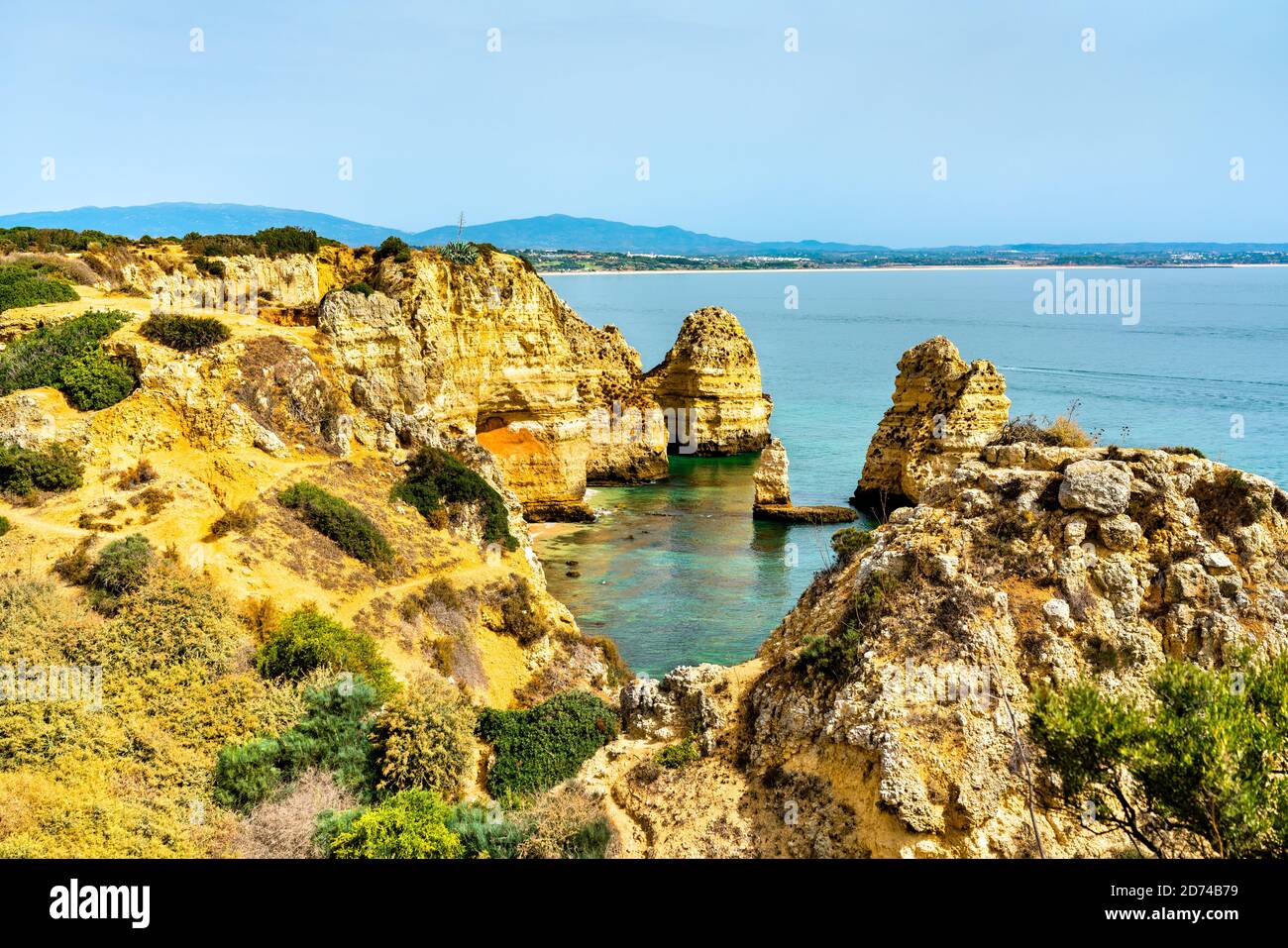 Coastal cliffs at Ponta da Piedade in Lagos, Portugal Stock Photo - Alamy