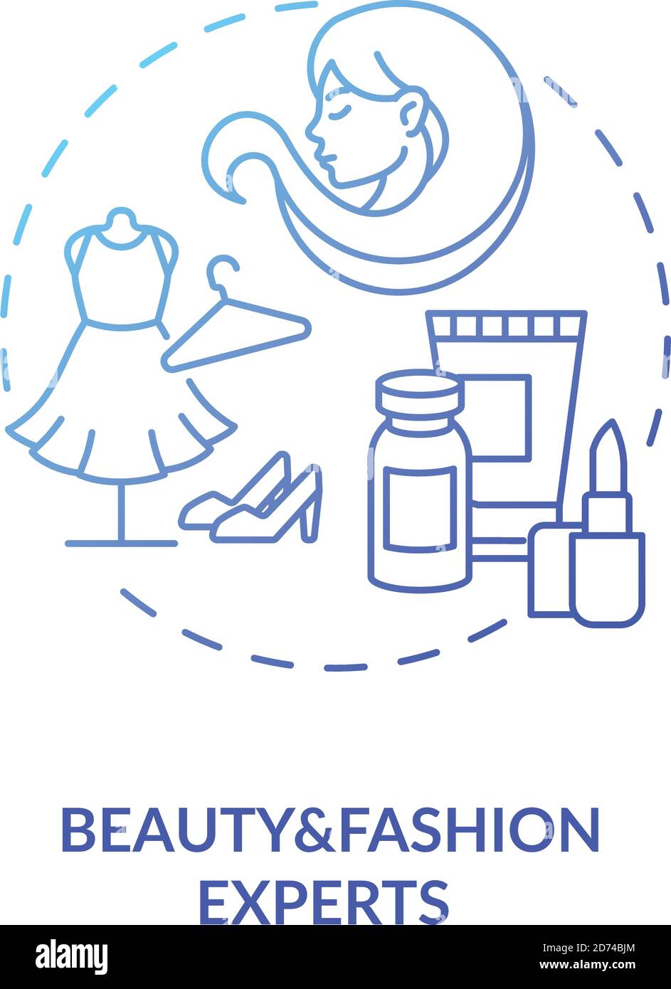 Beauty and fashion experts concept icon Stock Vector Image & Art - Alamy