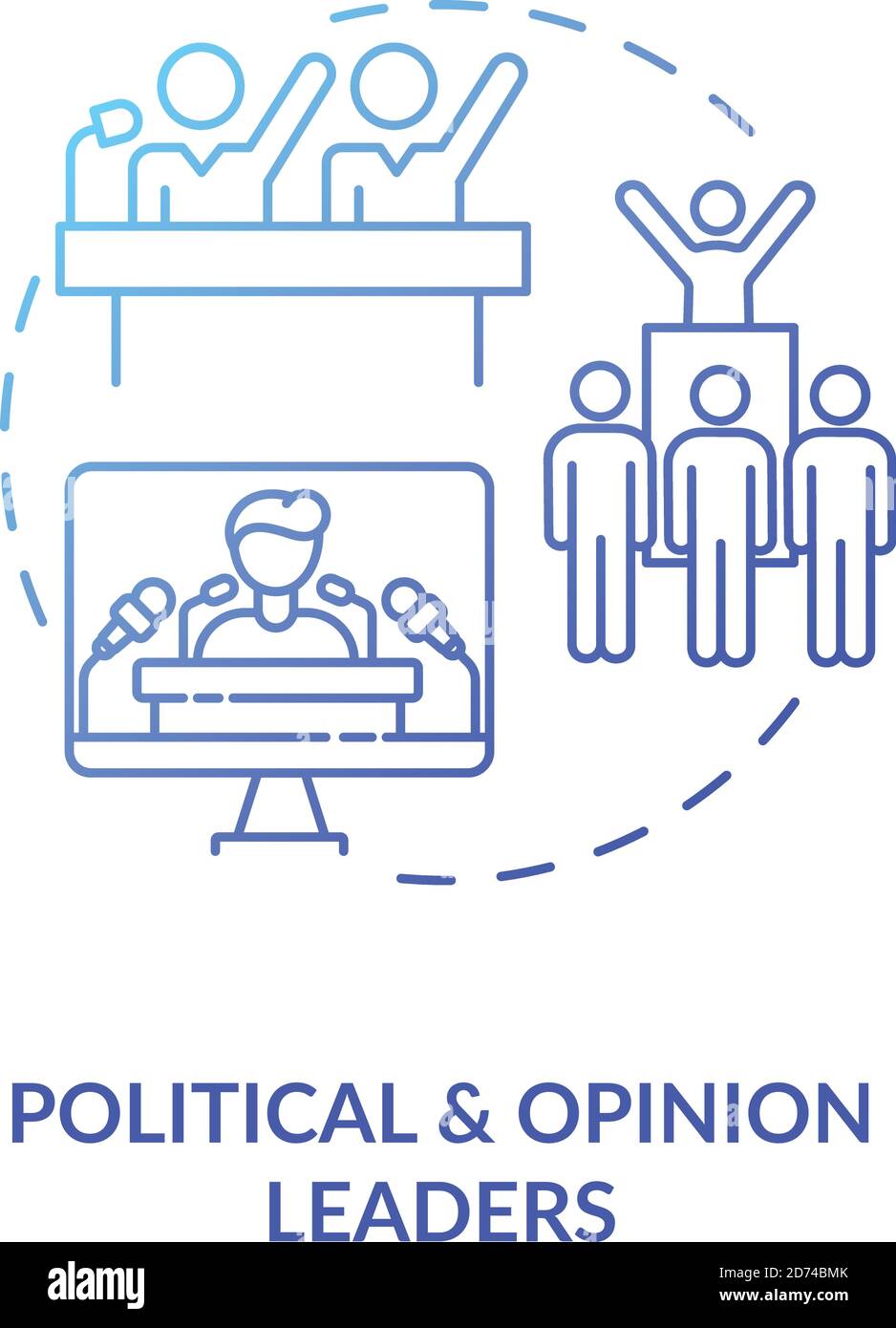 Political and opinion leader concept icon Stock Vector Image & Art - Alamy