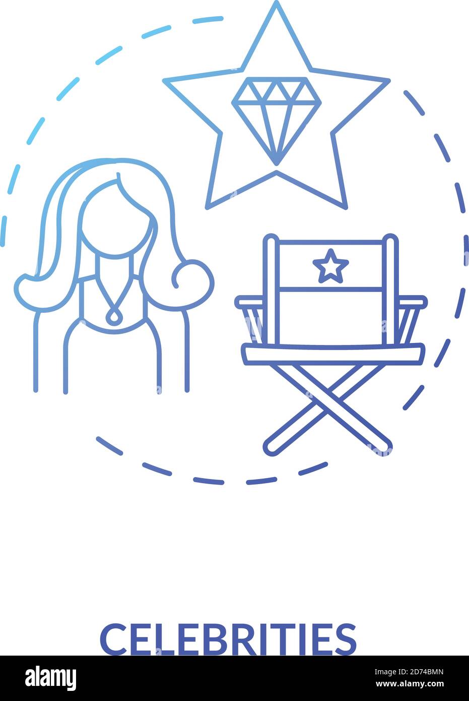 Celebrities concept icon Stock Vector Image & Art - Alamy