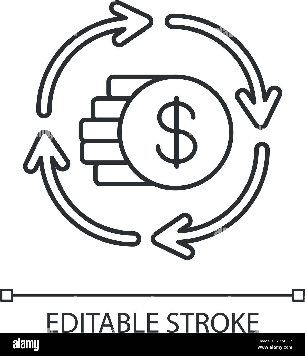 Capital synergy linear icon Stock Vector Image & Art - Alamy