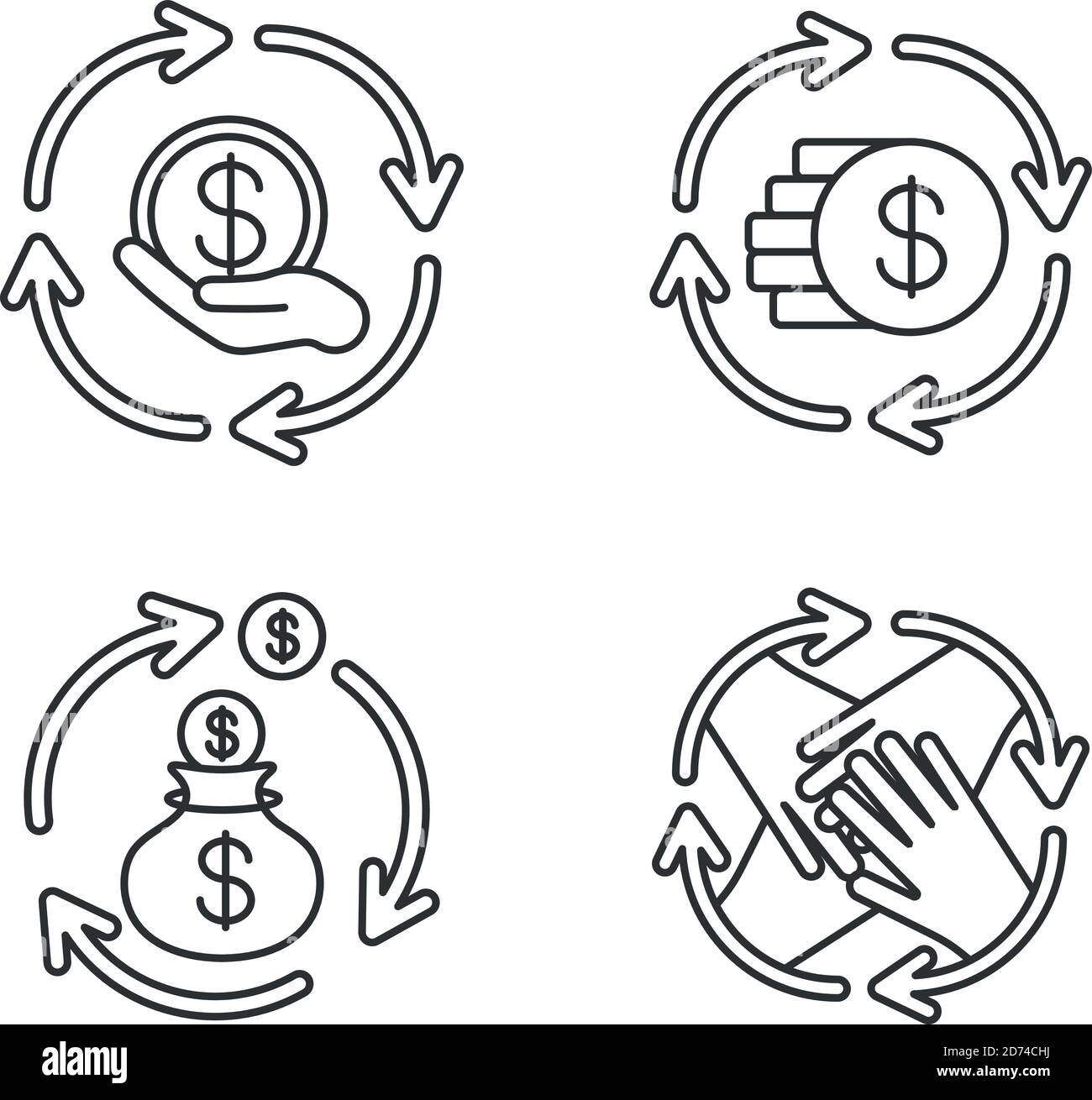 Synergy icon line simple Cut Out Stock Images & Pictures - Alamy