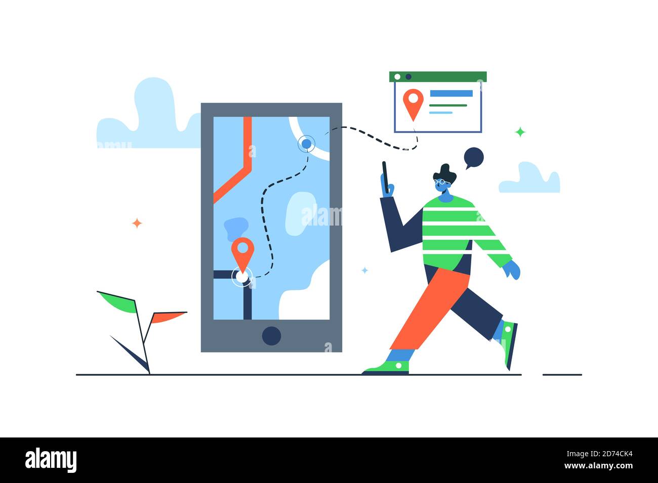 Hand mobile phone search Cut Out Stock Images & Pictures - Alamy