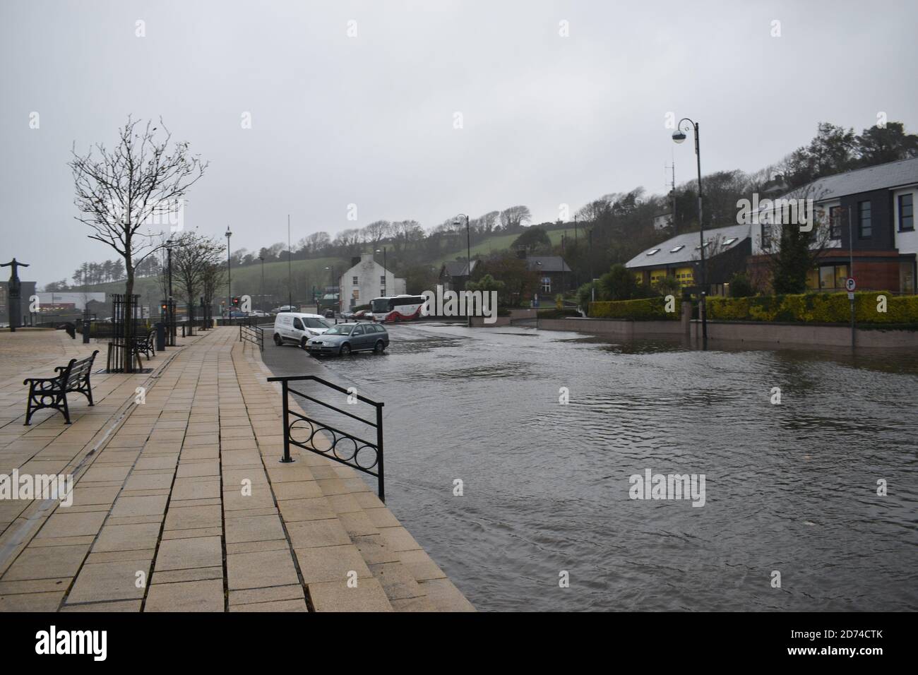 Wolfe Tone Square flooded as the country was warned of yellow warning ...