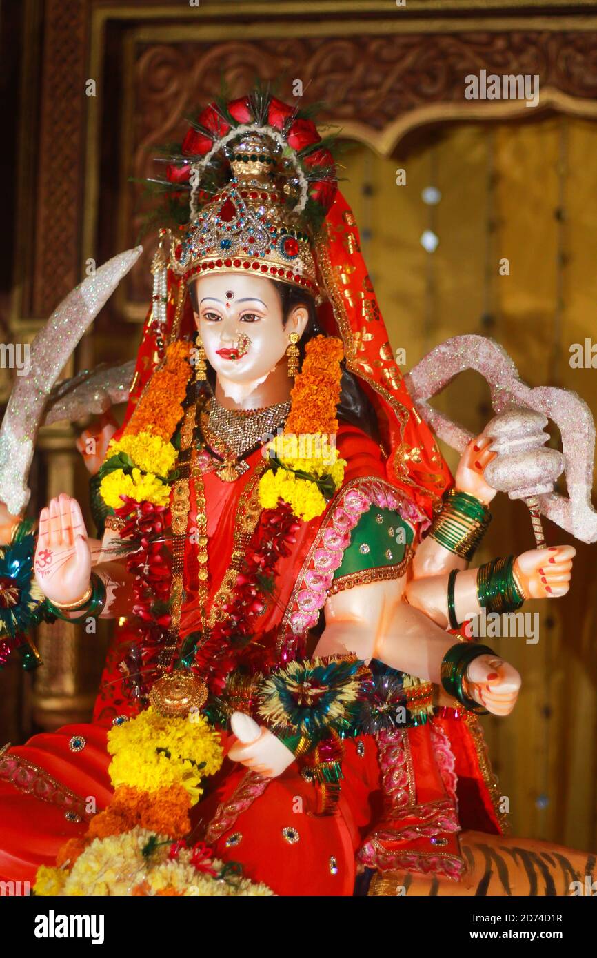 indian festival navratri. lord durga devi stock photo Stock Photo - Alamy