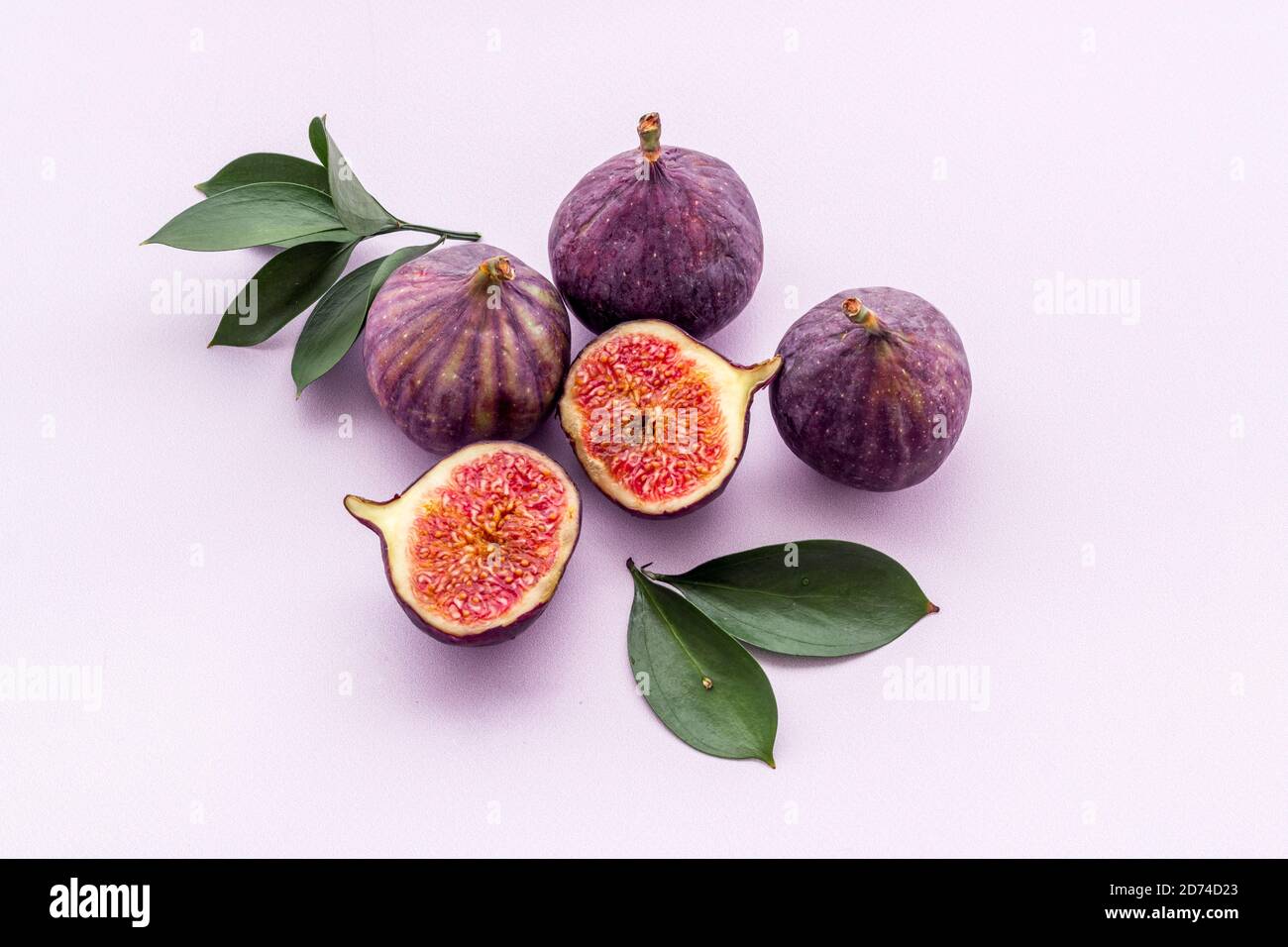 Fresh ripe figs. Mediterranean fruit, top view Stock Photo - Alamy