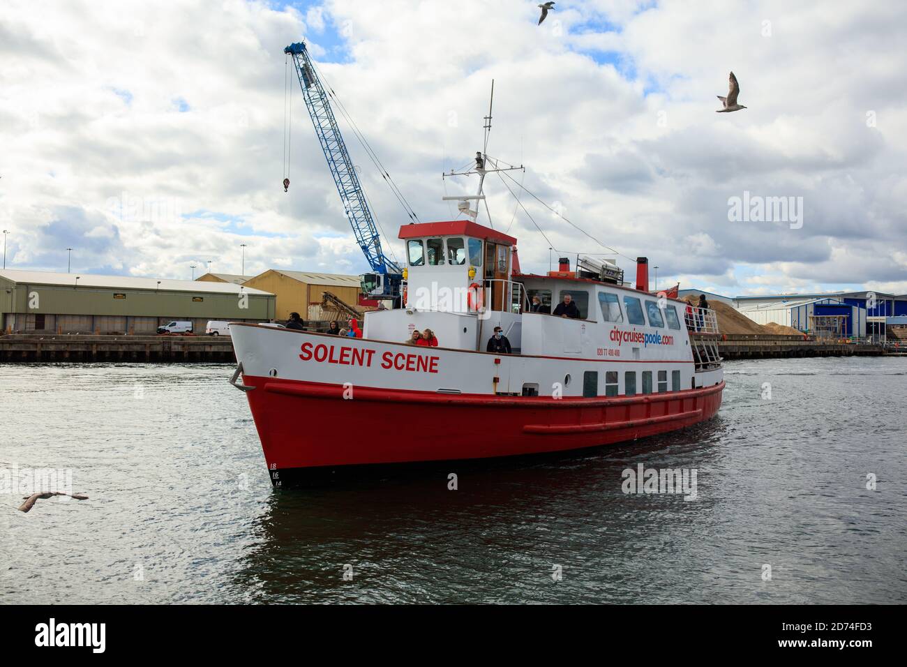 City Cruises Poole, Solent Scene boat, Poole Quay, Poole, Dorset Stock ...