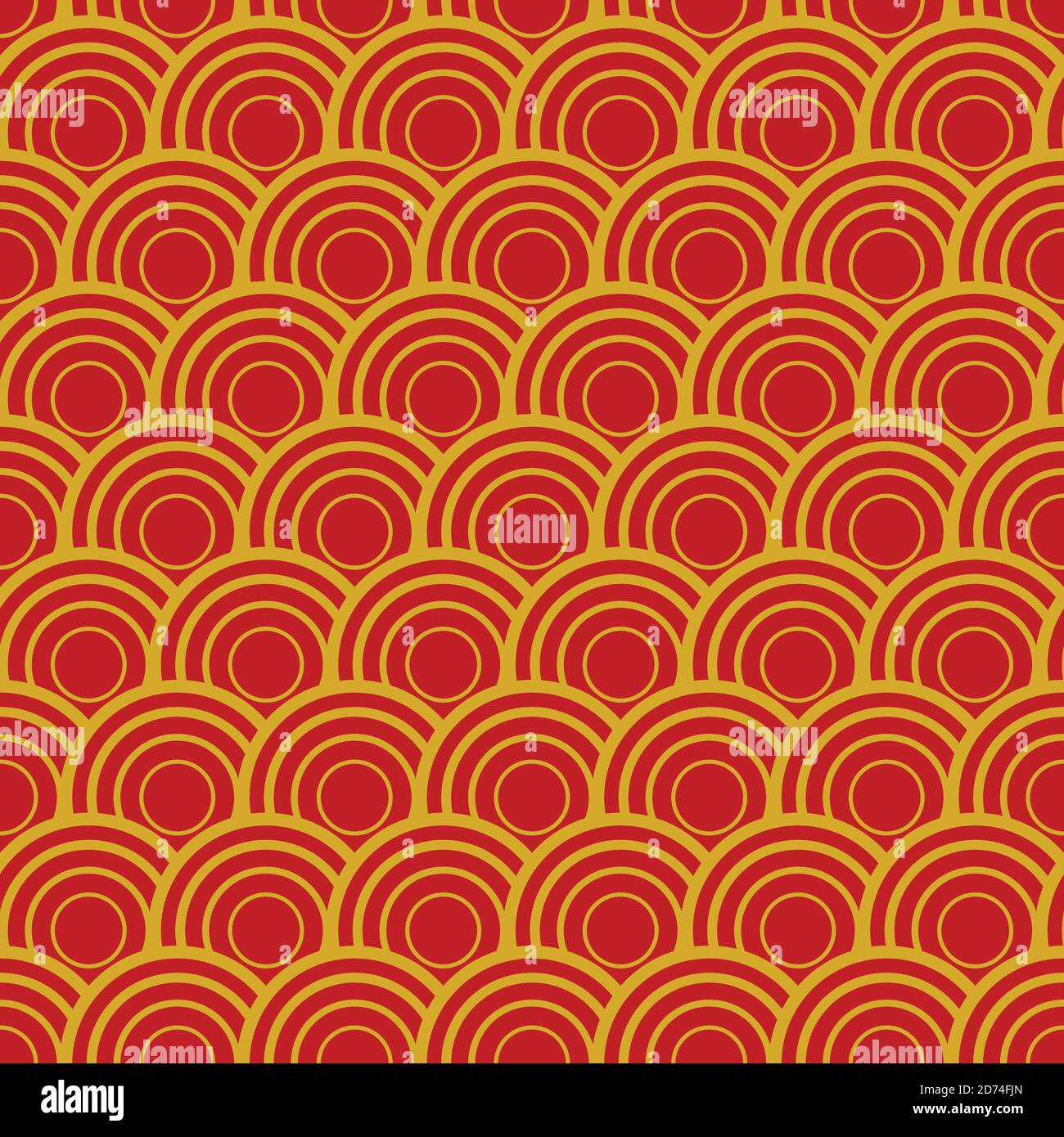 Chinese style red gold seamless pattern. Repeating texture, background ...
