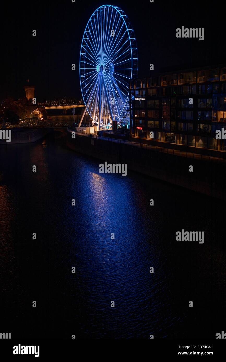 Ferris wheel in Cologne Germany Stock Photo - Alamy