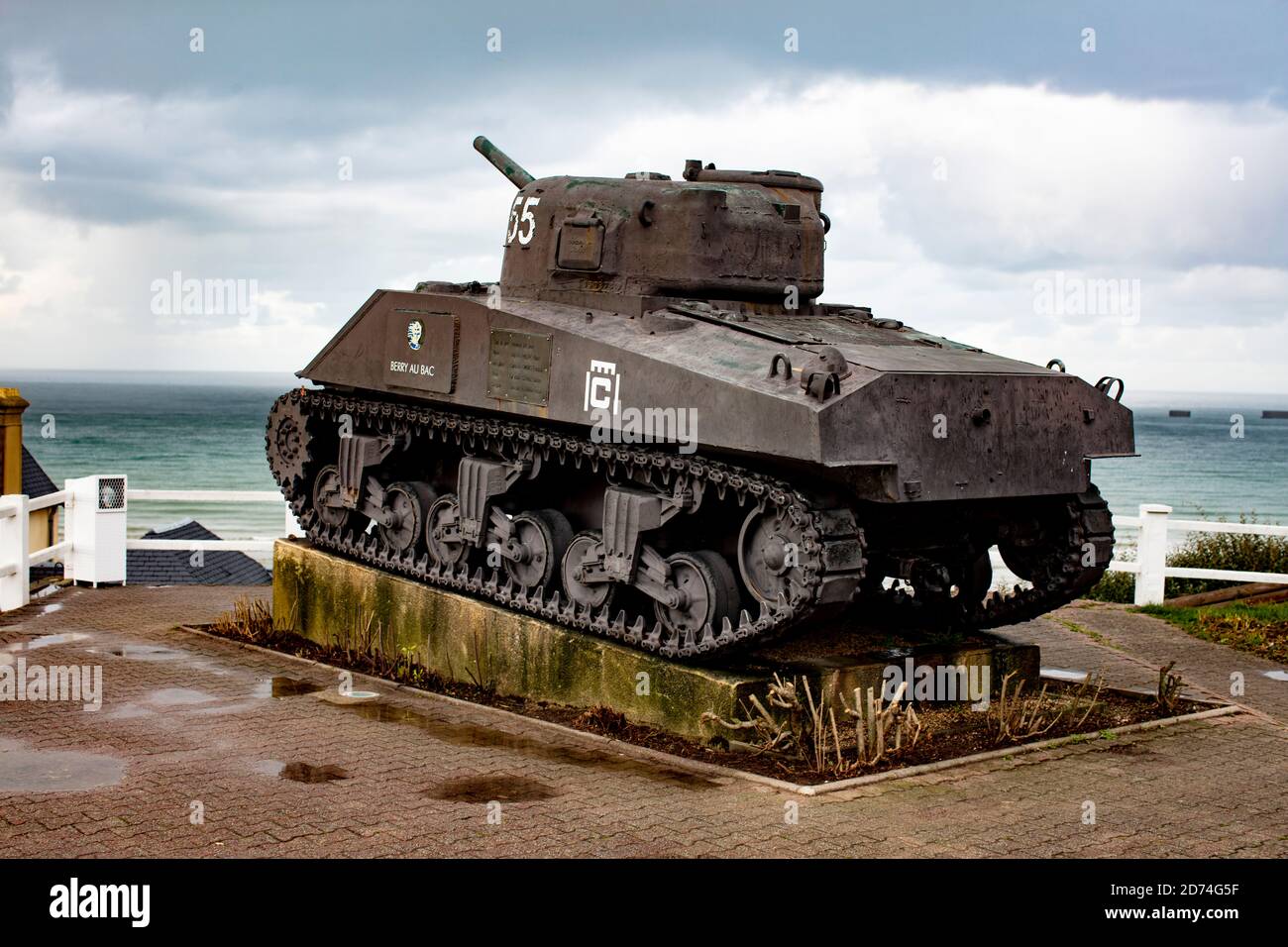 Tank Memorial, Normandie France Stock Photo - Alamy