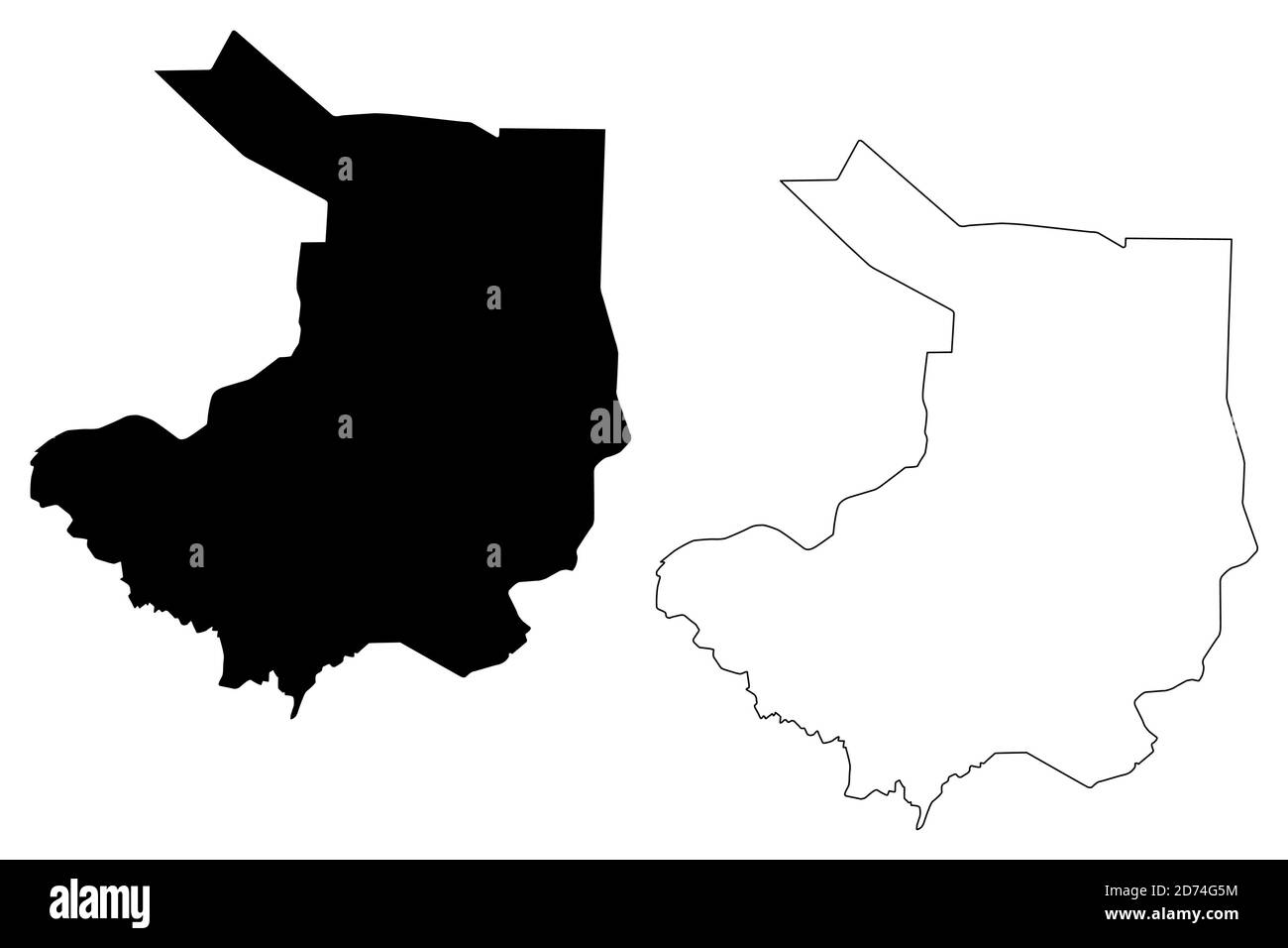Central Equatoria state (States of South Sudan, Equatoria Region) map ...