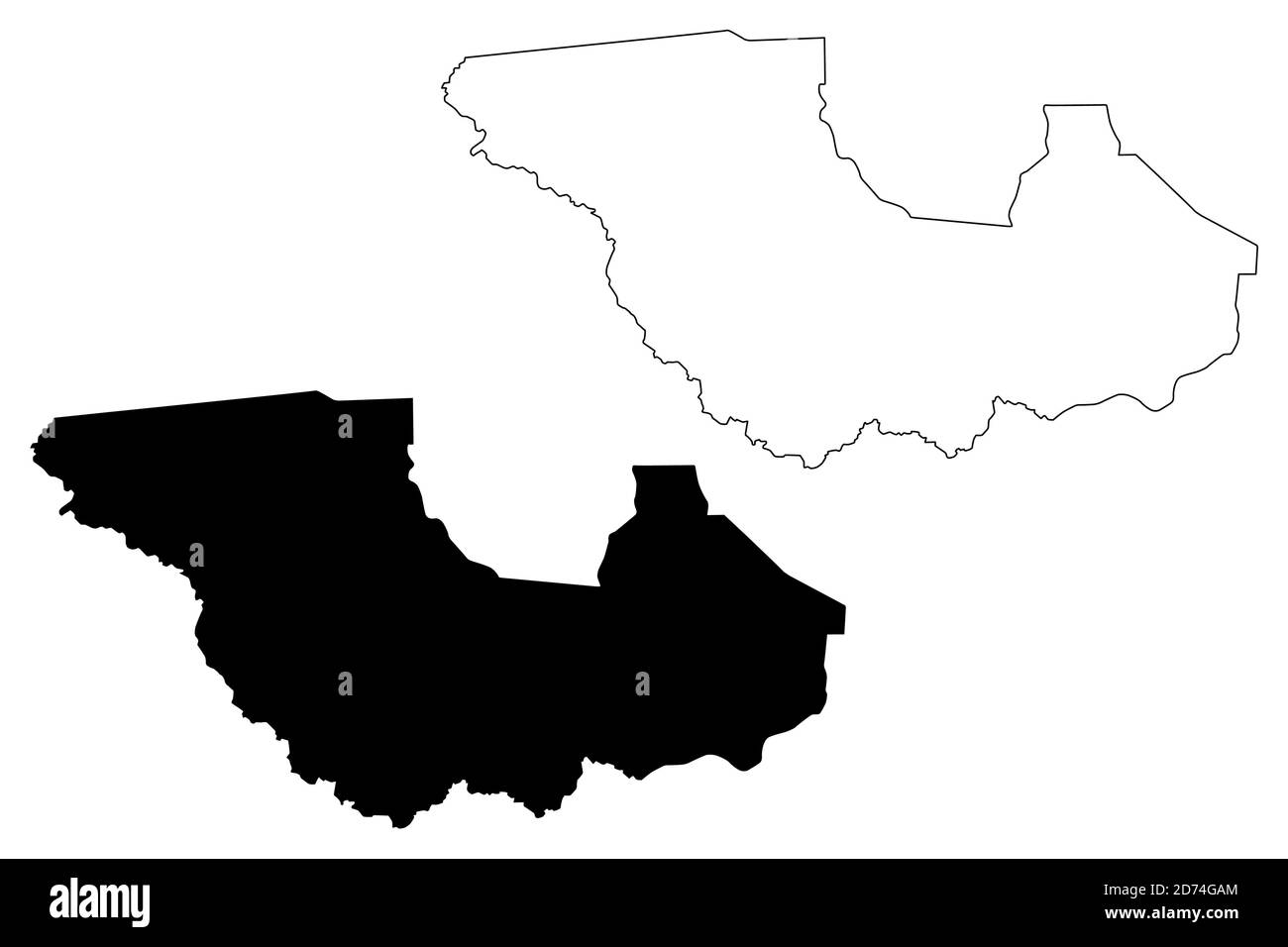 Equatoria, south sudan map hi-res stock photography and images - Alamy