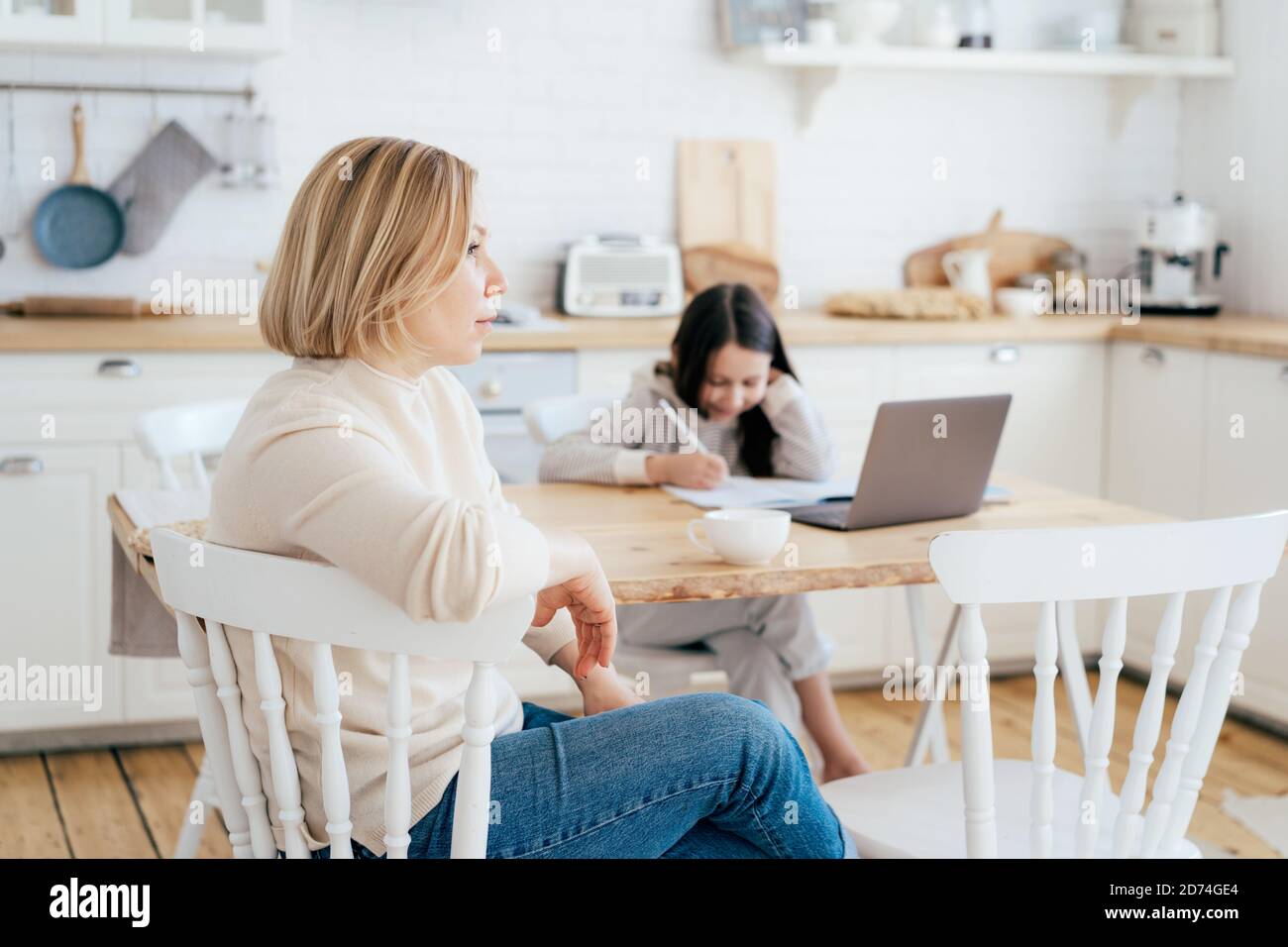 Remote work and learning concept Stock Photo - Alamy