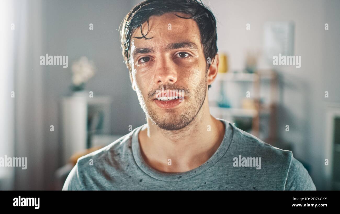 Exhausted sportsman hi-res stock photography and images - Alamy