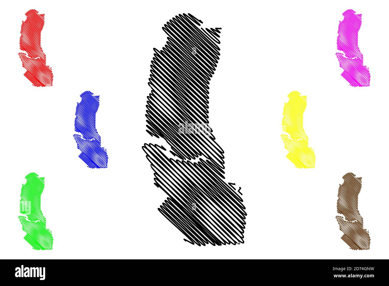 Palmas City (Federative Republic of Brazil, Tocantins State) map vector ...