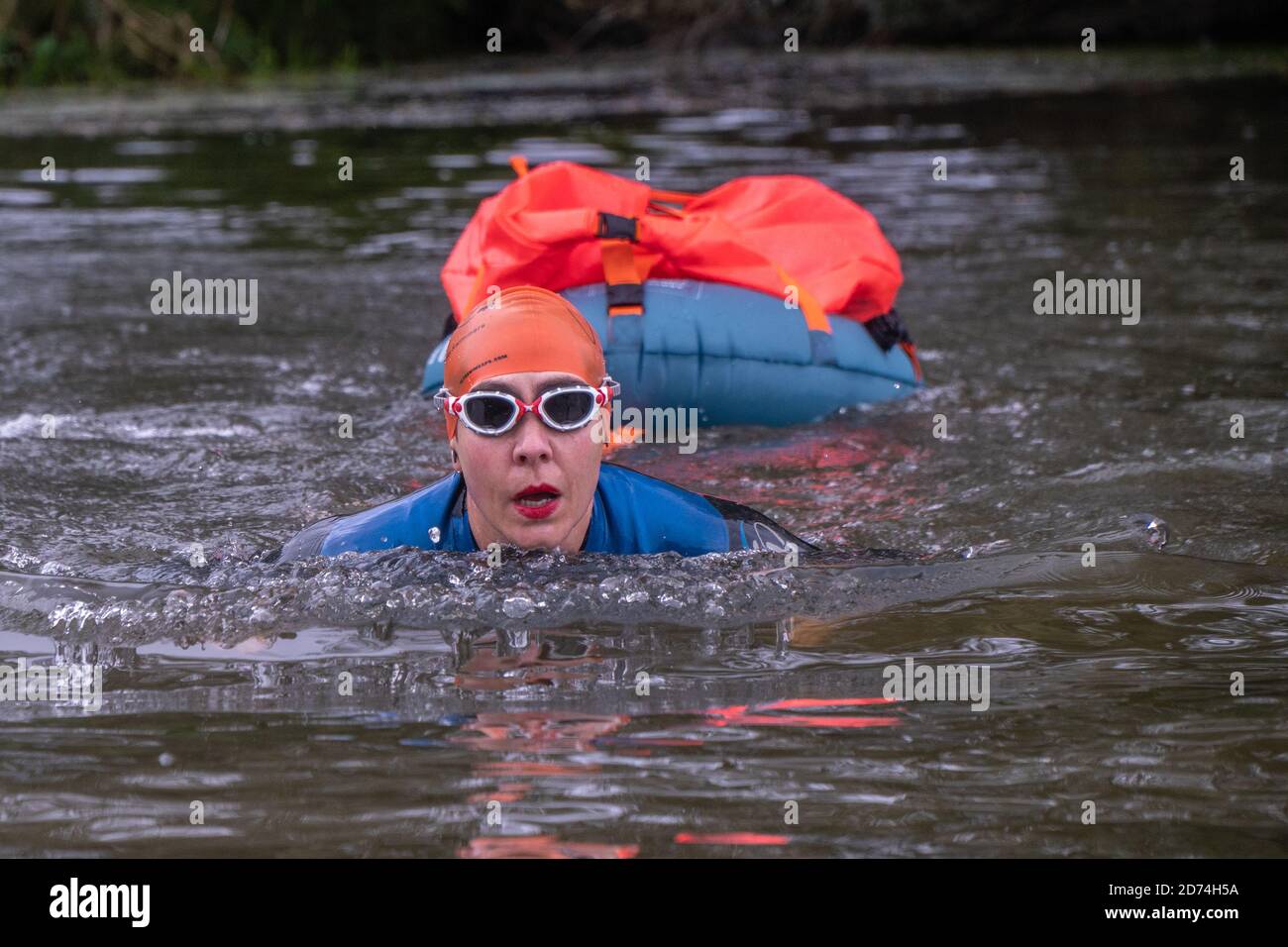 Wild swimming woman hi-res stock photography and images - Alamy