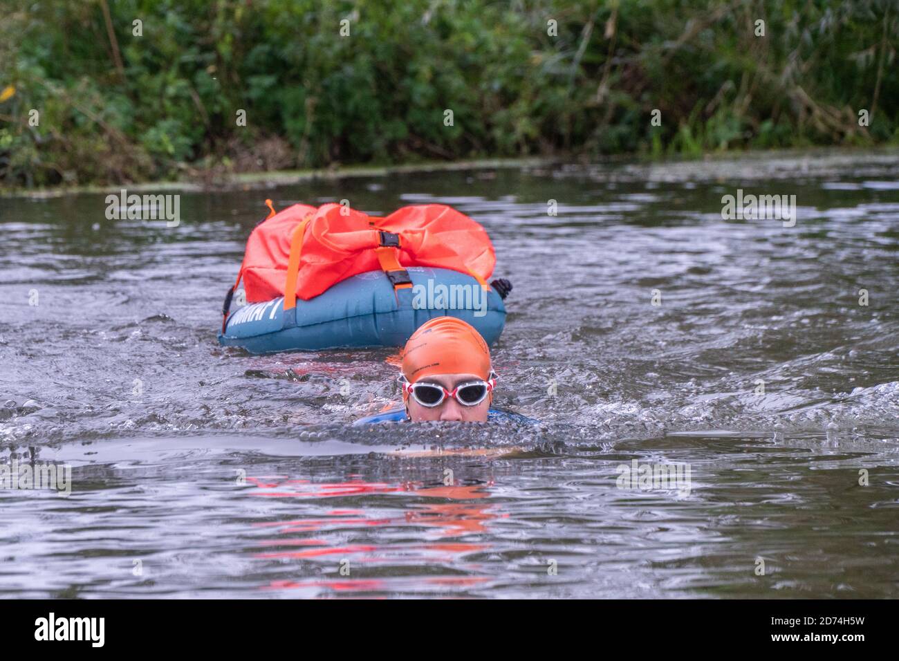 Wild swimming woman hi-res stock photography and images - Alamy