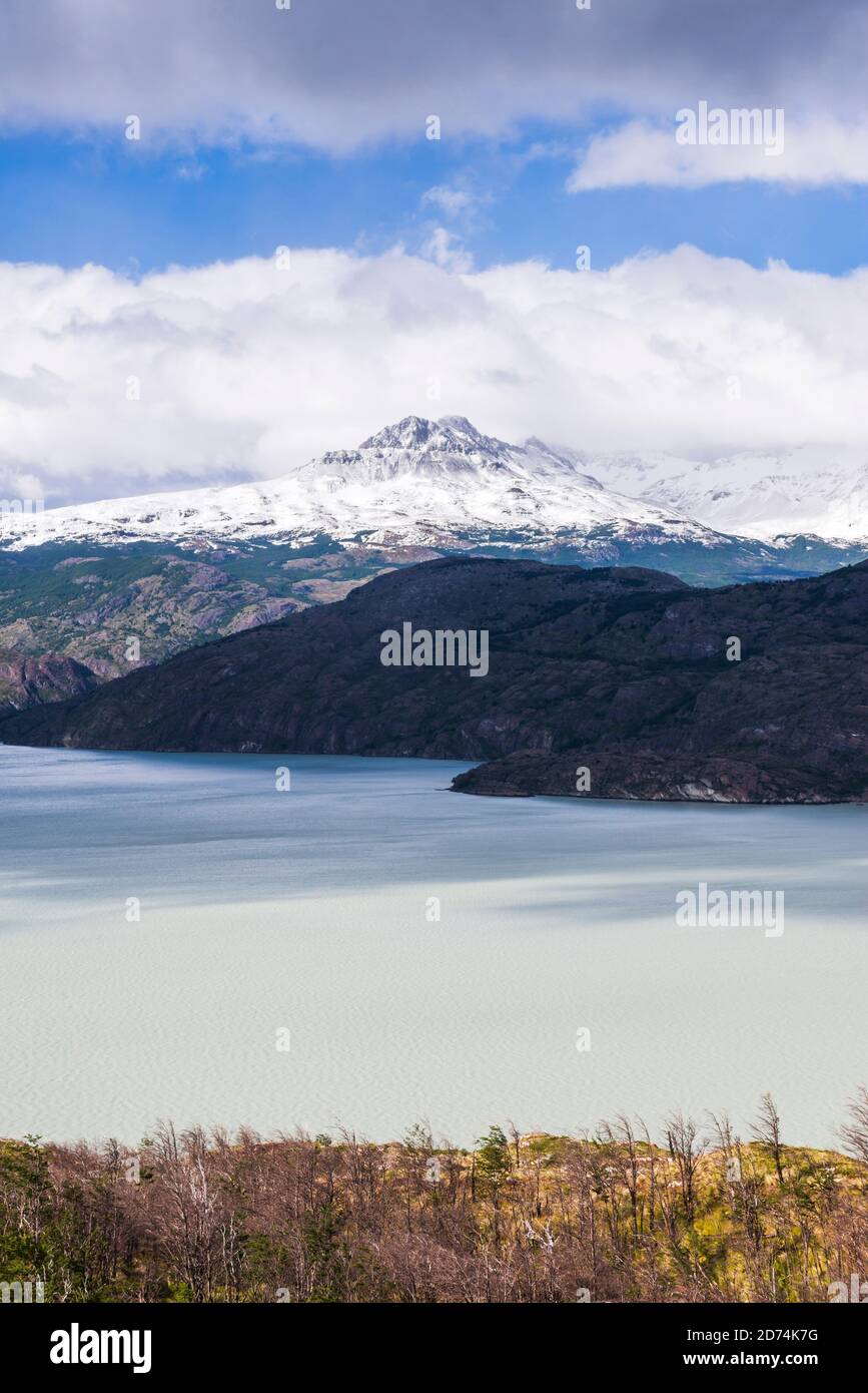 Lake Grey (Lago Grey), Torres del Paine National Park, Patagonia, Chile ...