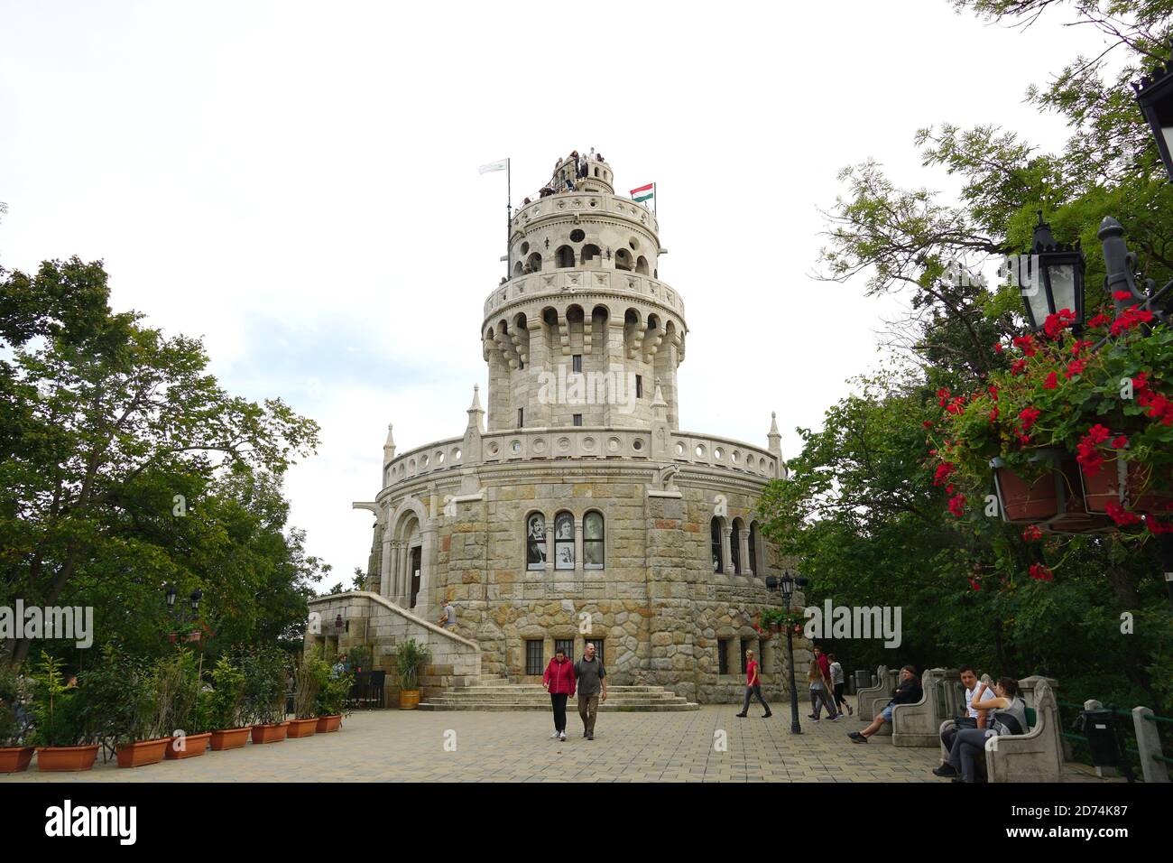 Elizabeth Lookout is a historic lookout tower on János Hill, Erzsébet ...