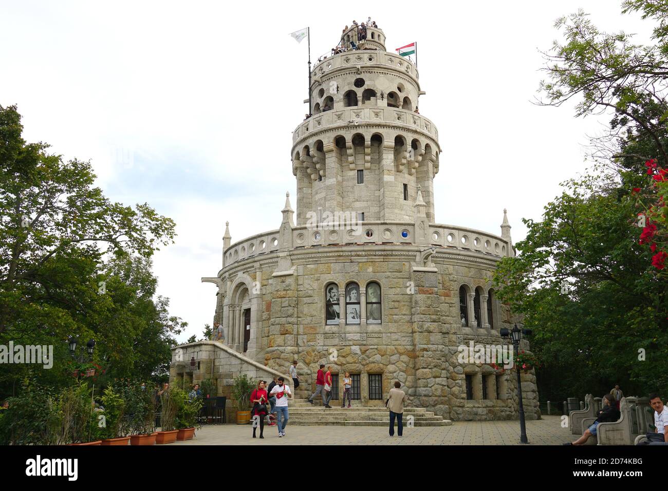 Elizabeth Lookout is a historic lookout tower on János Hill, Erzsébet ...