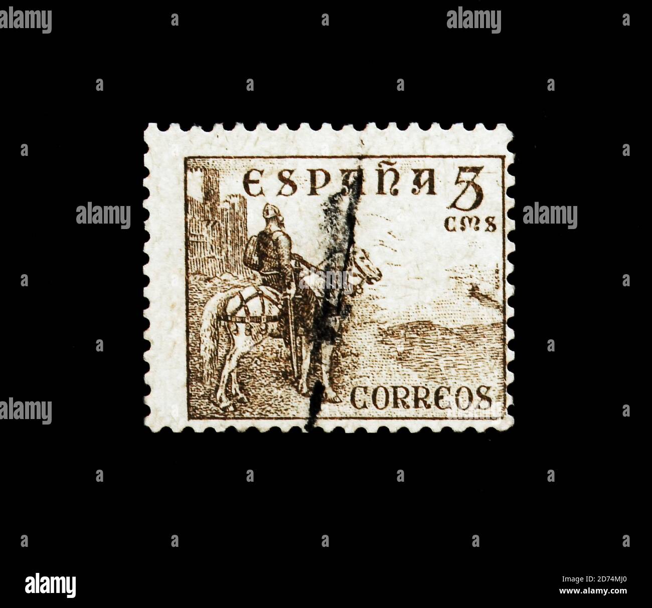 MOSCOW, RUSSIA - NOVEMBER 24, 2017: A stamp printed in Spain shows El ...