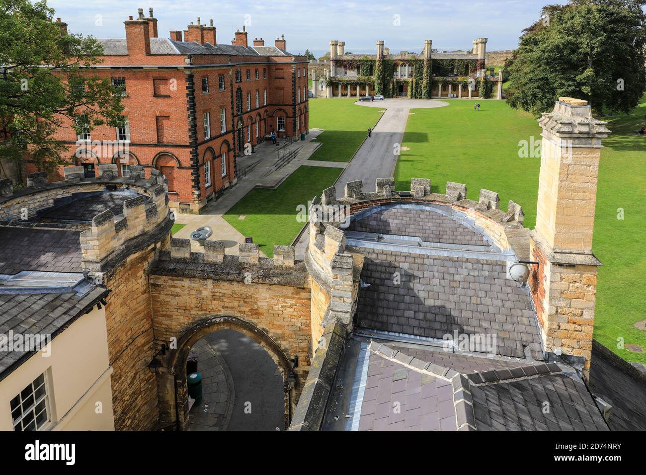 The Georgian Prison and courthouse at Lincoln Castle, currently home to ...