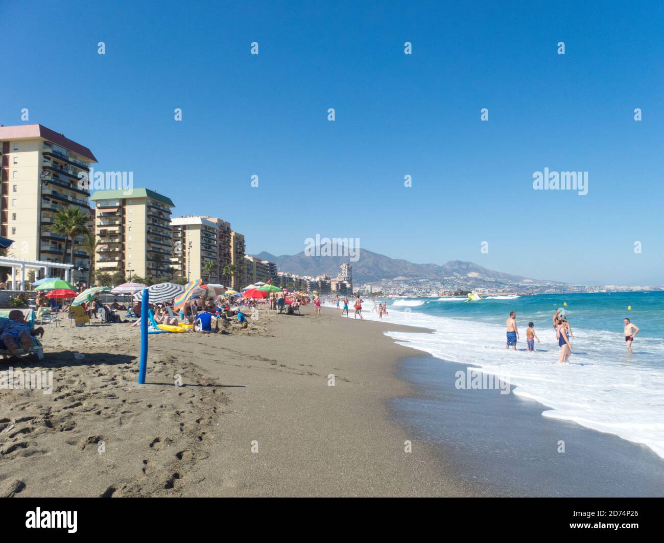 Fuengirola beach tourist hi-res stock photography and images - Alamy