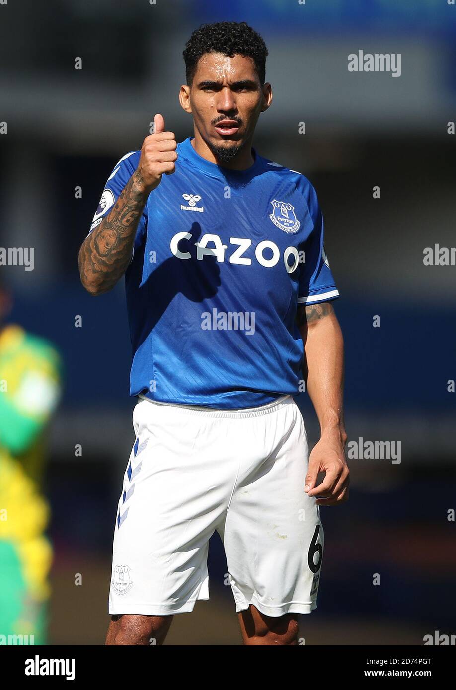 Everton's Allan during the Premier League match at Goodison Park ...
