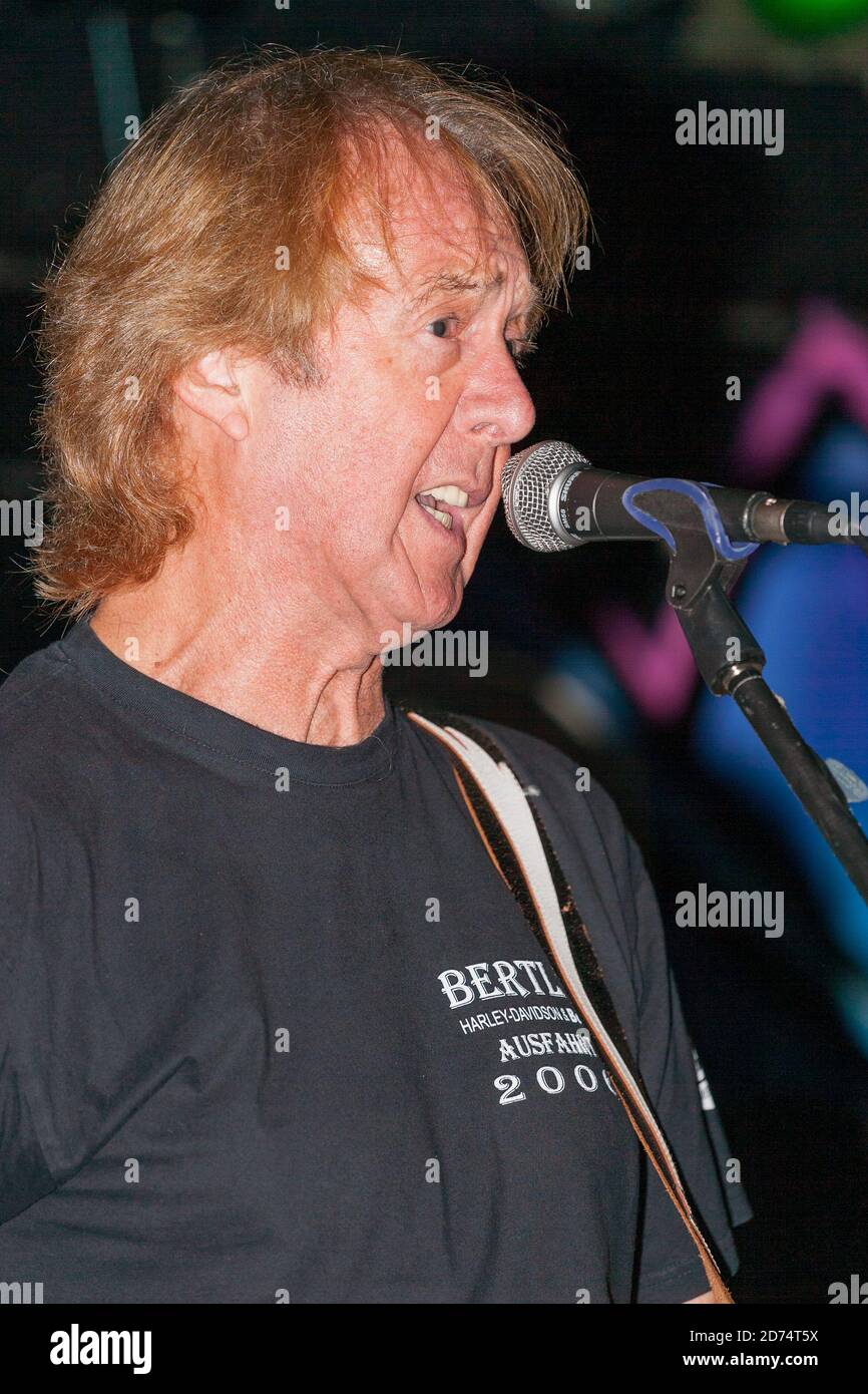 Spencer Davis, previously of the Spencer Davis Group, pictured on stage ...