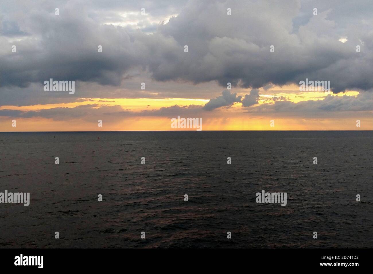 Sunset Baltic Sea Stock Photo - Alamy