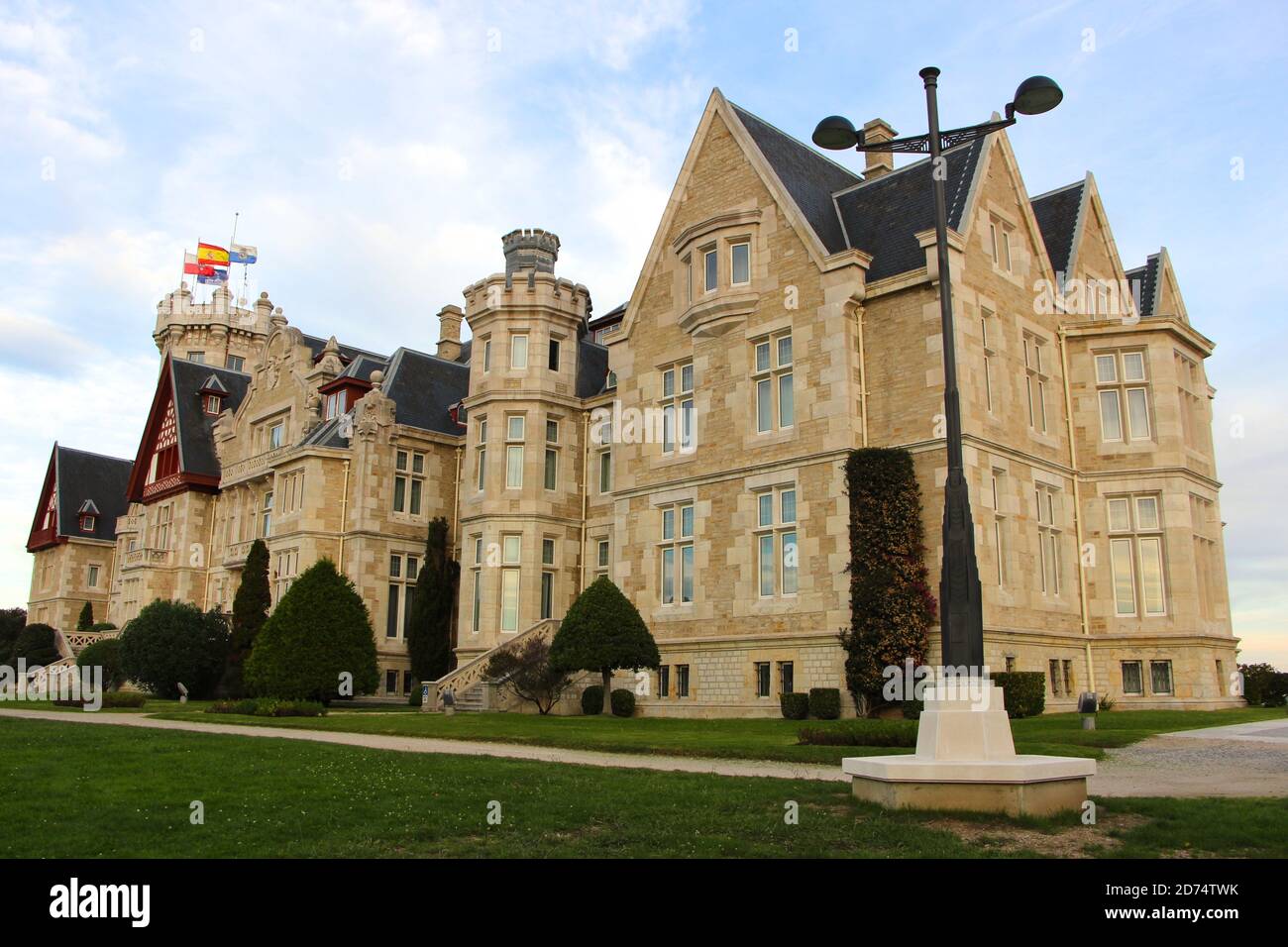 Palacio de la Magdalena Magdalena Palace Santander Cantabria Spain ...