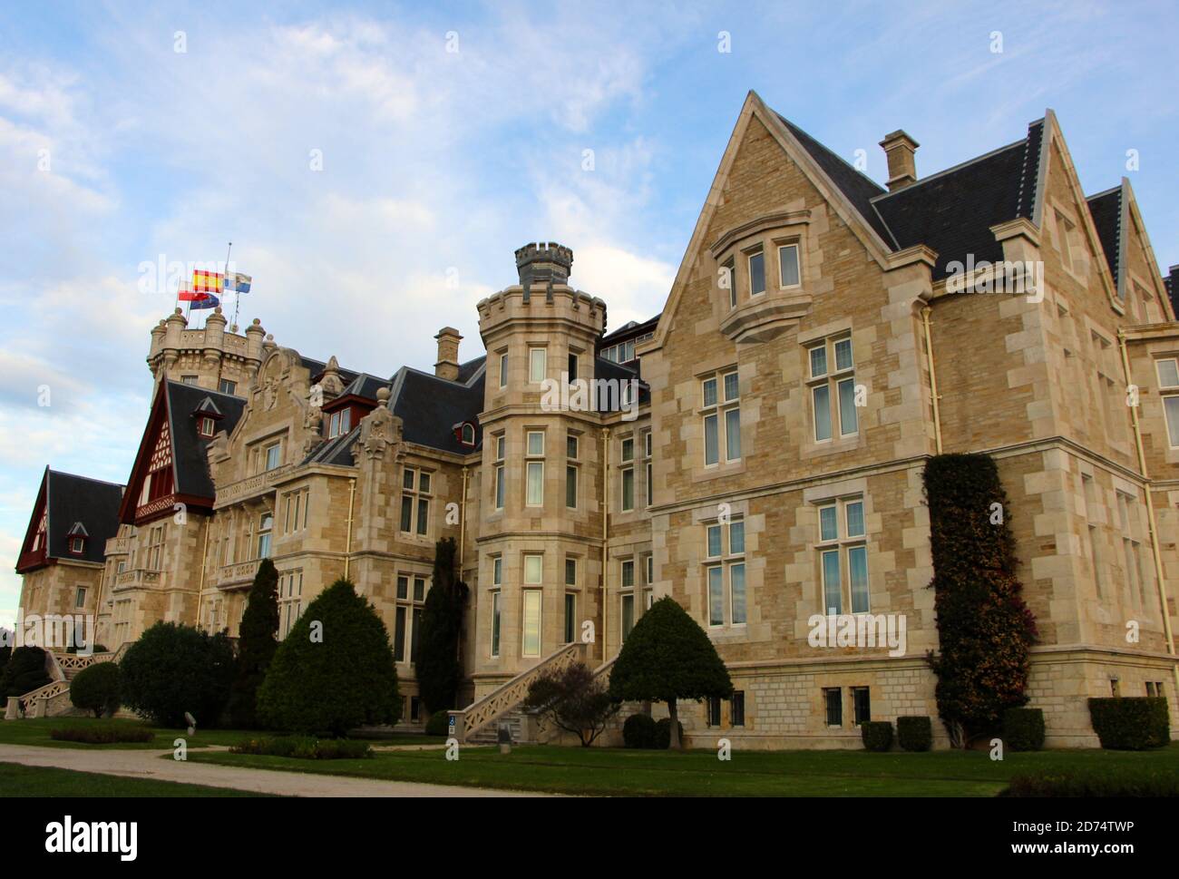 Palacio de la Magdalena Magdalena Palace Santander Cantabria Spain ...