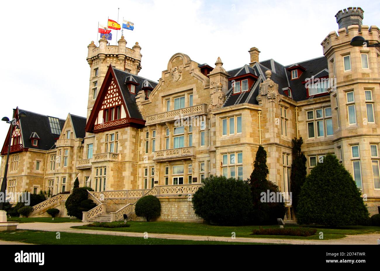 Palacio de la Magdalena Magdalena Palace Santander Cantabria Spain ...