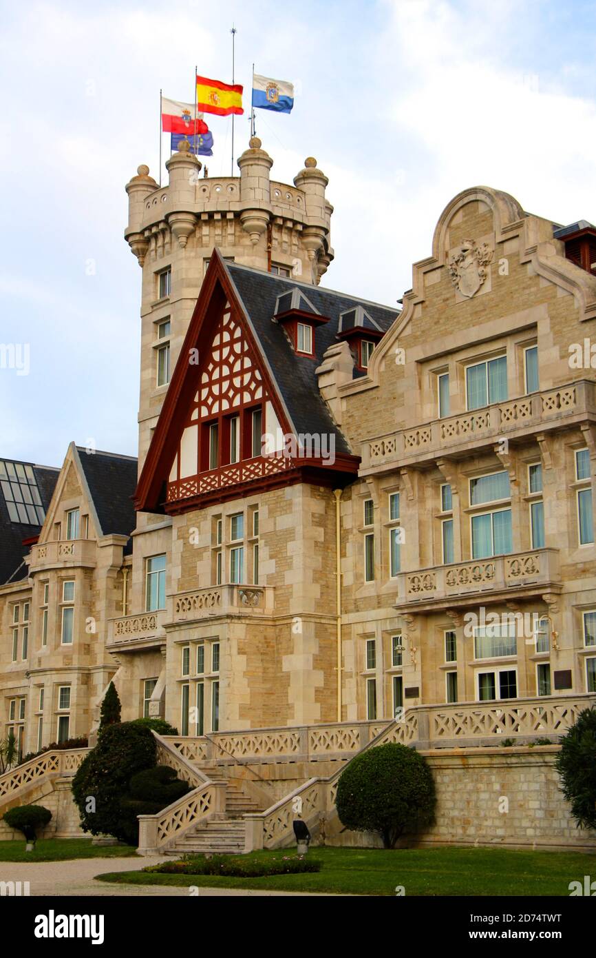 Palacio de la Magdalena Magdalena Palace Santander Cantabria Spain ...