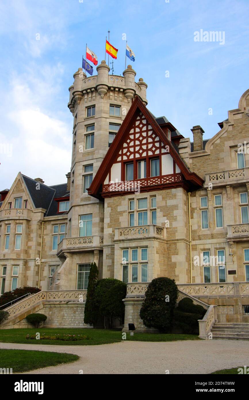 Palacio de la Magdalena Magdalena Palace Santander Cantabria Spain ...