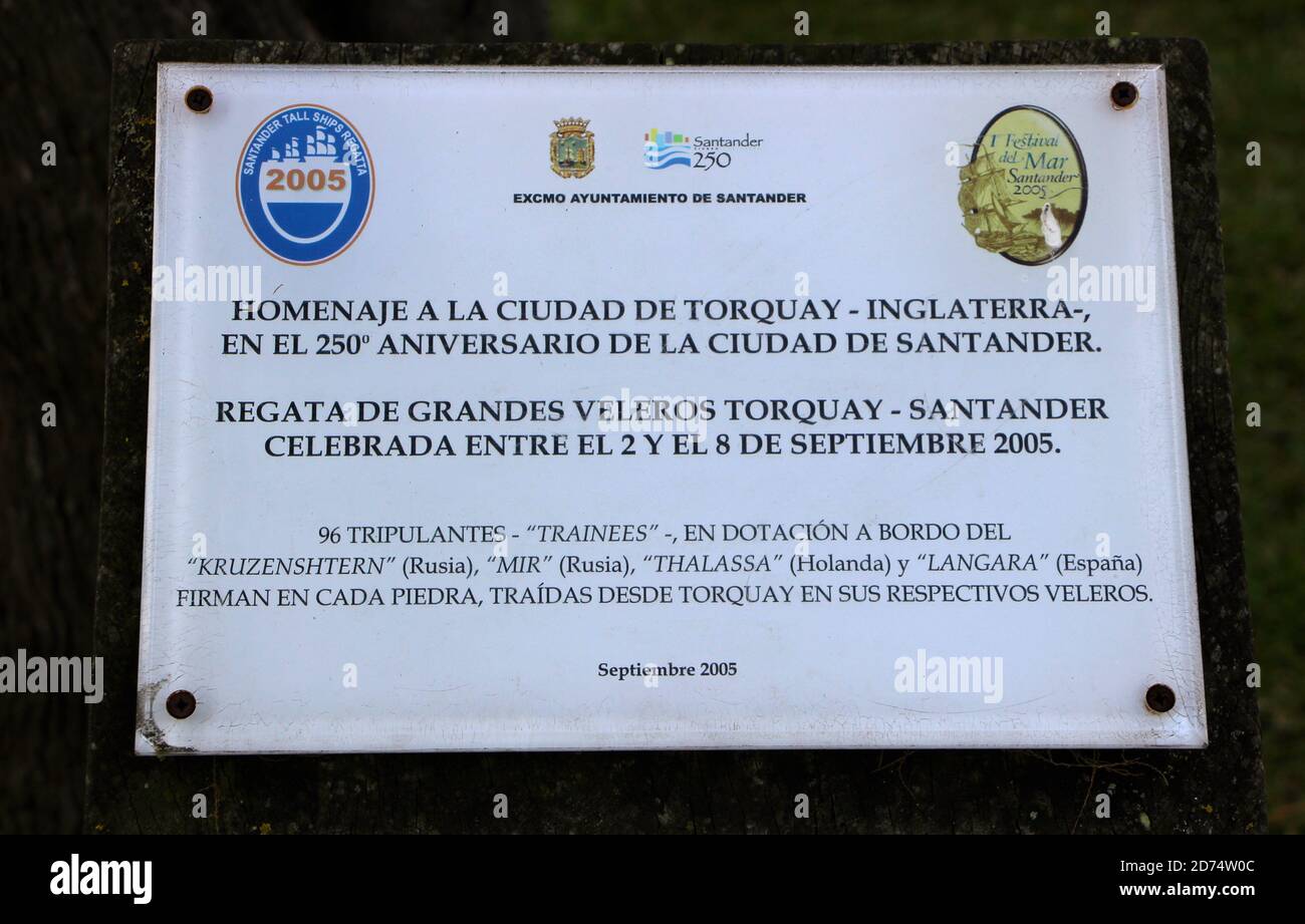 Plaque next to a stone pyramid with carved names donated by the town of ...