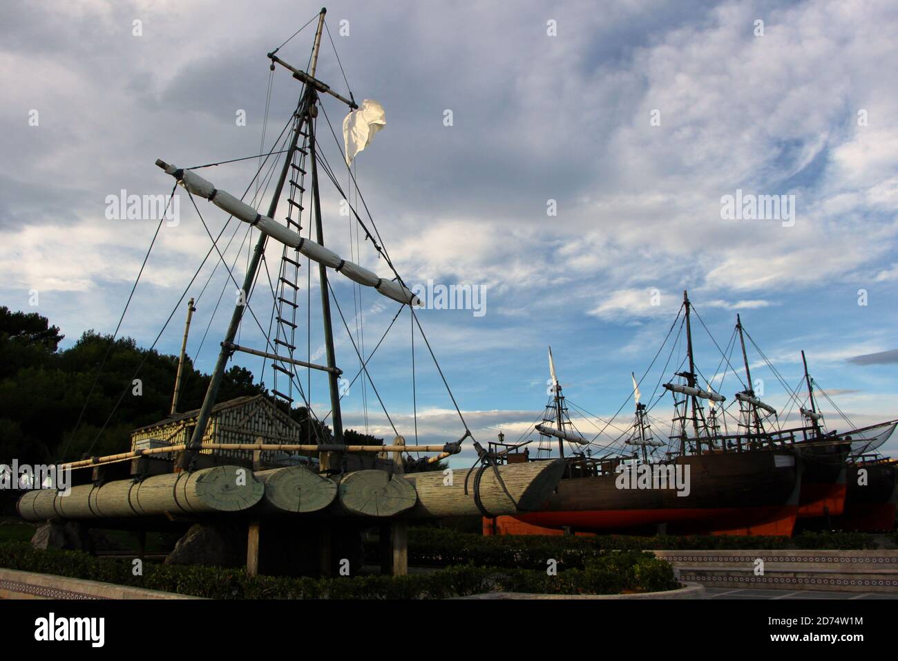 La Balsa sailed across the Pacific Ocean 1970 Santander Cantabria Spain ...